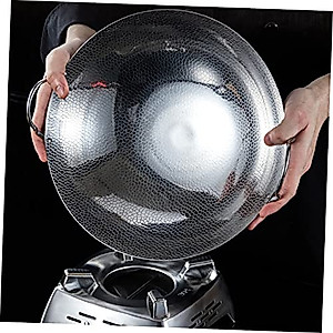 Angoily Stainless Steel Seafood Pot Stove Burner Pans Korean Ramen Pot Metal Cooking Utensils Kitchen Gadget Gas Range Shabu Pot Non- Stick Paella Pan Kitchen Cookware Double Ear Ramen Pot