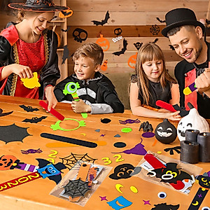 ZIRSENG 24 Piece Halloween Crafts for Kids Ages 4 8 12, Halloween DIY Bookmark Craft Bulk for Party Favors, Halloween Classroom Crafts Rewards Prizes for Students, Trick or Treat Goodie