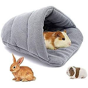 Eioflia Hamster Bed Guinea Pig House Winter Warm Small Animals Bed Hamster Nest Small Animal Cave Bed Small Animal House Cave Sleeping Bag for Squirrels