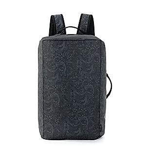 Sakroots Women's Go Travel Backpack in Eco-Twill, Black Spirit Desert, One Size