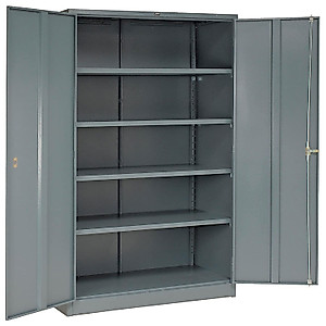 Global Industrial Assembled Storage Cabinet, 48x24x78, Gray