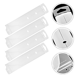 PACKOVE Plastic Knife Case Covers Sleeves: 4pcs Knives Guard Universal Sheath Blade Guards Protector for Bread Carving Chef Cleaver Kitchen Knife