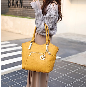 MKF Collection Tote Bag for Women Vegan Leather Satchel Handbag Crossbody Top-Handle Purse, Ladies Shoulder Bag By Mia K