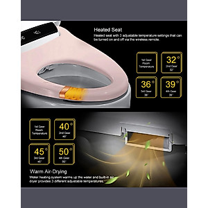 Homary Modern Smart Toilet Bidet, One-Piece 1.27 GPF Toilet Intelligent Elongated Toilet Auto Flush, Foot Sensor Operation, Heated Seat, Warm Water and Dry, Air Dryer, Digital Display