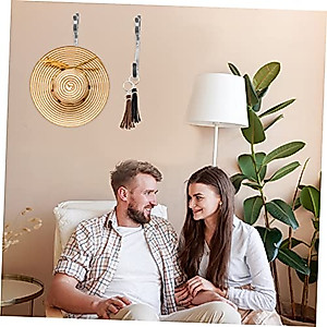 SECFOU 1 Pair Clothes Tool Storage Aluminum Hooks More Telescoping Hanging Organizer Pool for and Accessories Rakes Rod Poles Leaf Maintenance Vacuum Life Saver Fence Garden