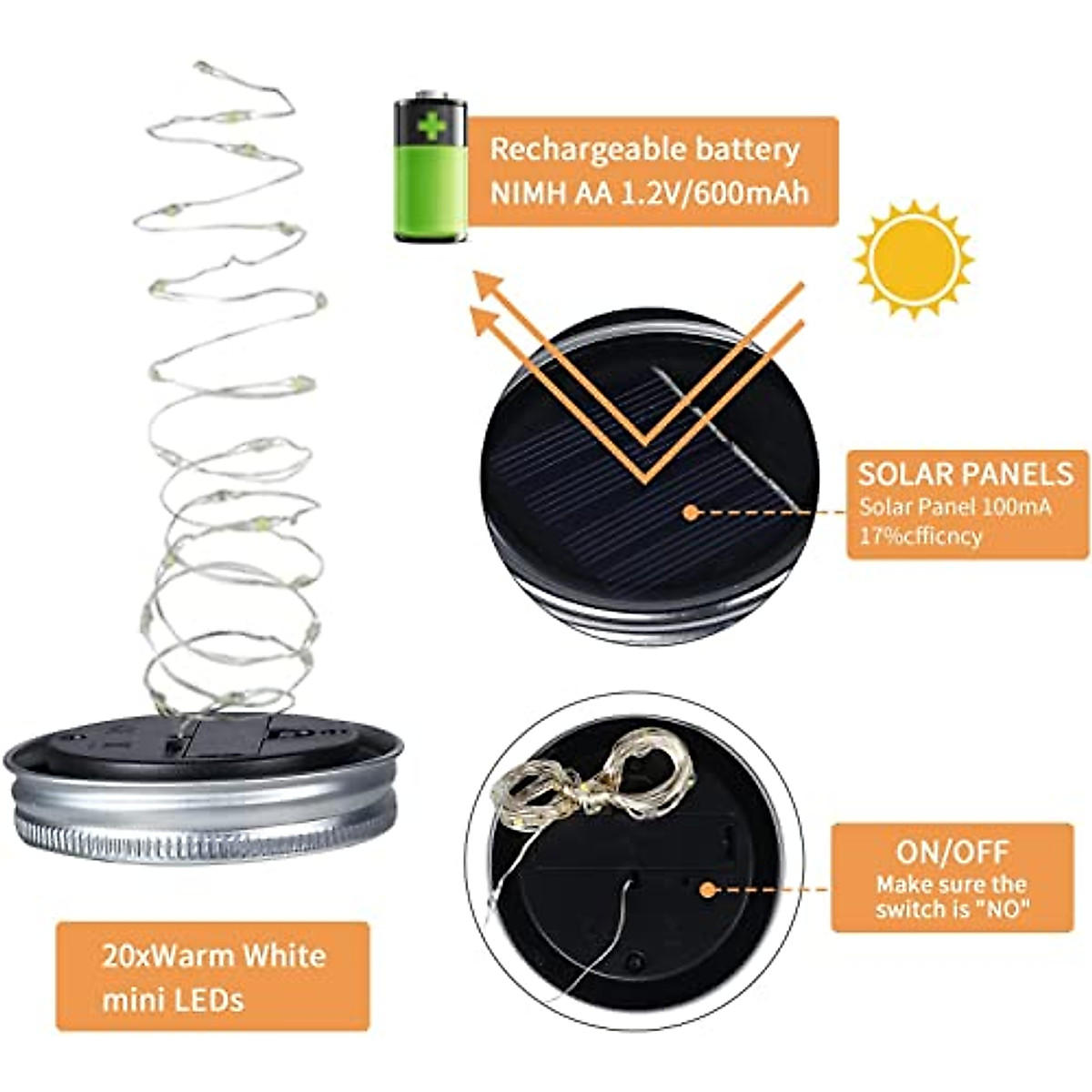 Solar Lantern 2 Pack Outdoor Hanging Glass Solar Light for Patio Garden Path Way Party Camping Decor Lamp