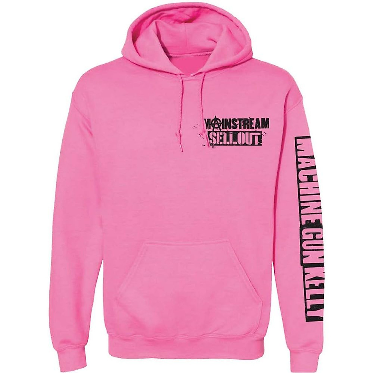 Machine Gun Kelly Hoodie Pink Face Logo Official Unisex Pink Pullover Size L