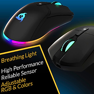 KLIM Duo - New 2023 Wireless Gaming Keyboard and Mouse Combo - Compact Durable Ergonomic - Silent Backlit TKL Keyboard - RGB Gaming Mouse Wireless - Long-Lasting Built-in Battery
