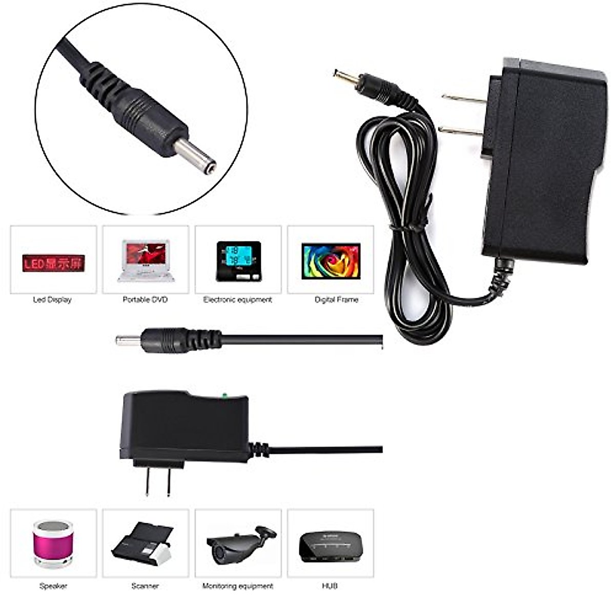 Phantom YoYo ZJchao 3V 1A AC Adapter to DC Power Adapter 5.5/2.1mm