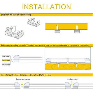 Giwsge 4FT LED Shop Light for Workshop Garage 12-Pack 50W 5000K Daylight White Super Bright 7500LM, Linkable, Link Max 6 Lights, Plug in Play Long Life