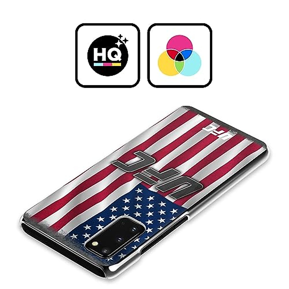 Head Case Designs Officially Licensed UFC US Flag Logo Hard Back Case Compatible with Samsung Galaxy Z Flip / 5G
