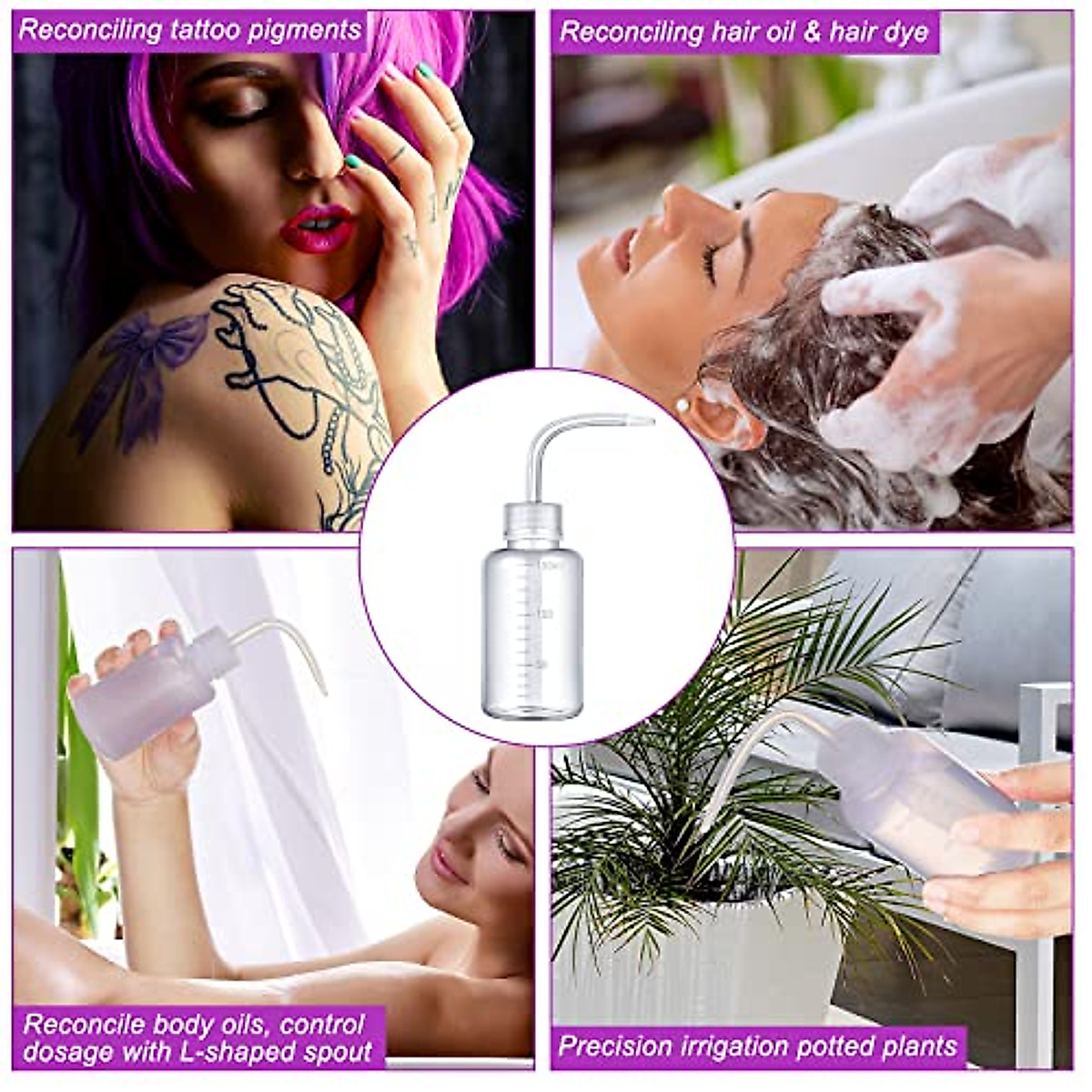 3 Pieces USB Mini Portable Fans Rechargeable Electric Handheld Air Conditioning Lash Shampoo Brushes Nose Blackhead Facial Cleaning Brush Plastic Wash Bottle (Black and White)