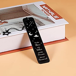 Book Lover Gifts for Women Funny Bookish Bookmark Gifts for Friends Book Fans Book Lover Gifts for Reader Inspirational Birthday Christmas Graduation Gifts for Women, Star Bookmark 1PCS Double-Sided