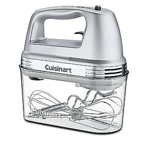Cuisinart HM-90BCS Power Advantage Plus 9-Speed Handheld Mixer with Storage Case, Brushed Chrome