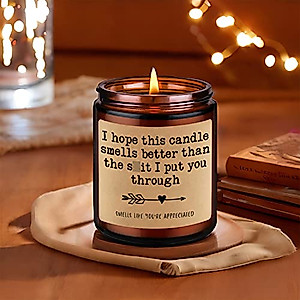 Miracu Scented Candle - Thank You Gifts for Men, Thank You Mom Gifts - Im Sorry Gifts for Her, Dad, Friend - Funny Birthday, Mothers Day, I Love You Gifts for Men, Boyfriend - Apology Gifts for Him