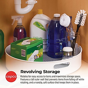 Copco Non-Skid Under-Sink Pantry Cabinet Kitchen Organizer, 18-Inch, White/Gray 2