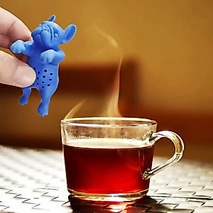 Cute Tea Infuser, Kitchenware Silicone Tea Infuser, Reusable Tea Diffuser Filter is made of food grade silicone for brewing loose leaf tea or coffee Cute Tea Infuser Gift Set.