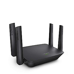 Linksys RE9000 AC3000 Max-Stream Tri-Band Wi-Fi Range Extender, Black (Renewed)
