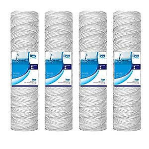 Compatible for WHKF-WHSW String Wound 5 Micron Sediment Water Filters - 4-Pack