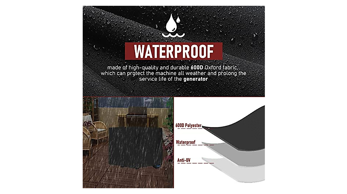 Durable Waterproof Generator Cover for 3000-5000 Watt