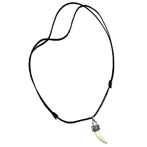 Bijoux de Ja Mini Wolf Fang Pendant Adjustable Cord Necklace