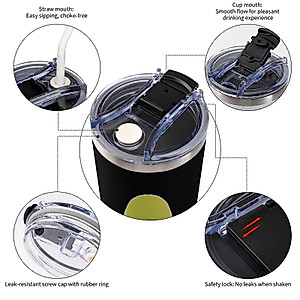 Sarcoma Cancer Awareness 40 Oz Tumbler with Handle And Straw Lid,Insulated Reusable Stainless Steel Travel Glass Mug 40 Ounces