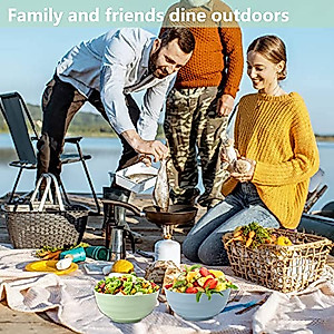 Numkey 60 oz [Set Of 6] Large Cereal Bowls, Wheat Straw Bowls, Salad bowls, Soup bowls, Unbreakable Oversized Bowl Dishwasher & Microwave Safe BPA Free Cereal Bowls for kitchen (Multicolor)