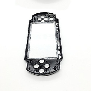 Front Face Plate Faceplate Shell Case Cover Replacement for Sony PSP 1000 1001 Fat (Black)