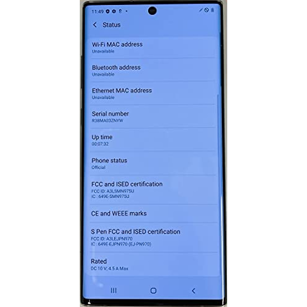 Verizon Samsung Galaxy Note 10 Plus - 256GB - Aura Black - SM-N975UZKAVZW (Renewed)