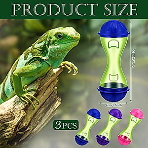 Kathfly 3 Pcs Bearded Dragon Toys Reptile Enrichment Toy Bearded Dragon Tank Accessories Reptile Food Toys Ball Interactive Toys for Lizard Reptile Tank Decor Gecko Small Animals Habitat Terrarium