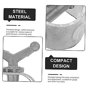Uonlytech Tool Wire tensioner Winch Crank Metallic line Table Thermostat Clothesline Wire Kiwi Rope tensioner Small Winch Cover Clip Stretcher Outdoors Outdoor cam
