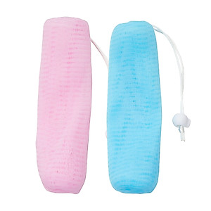 Okuna Outpost Bar Soap Saver Bags, Loofah Holder Pouches for Bath or Shower (5 Colors, 20 Count)