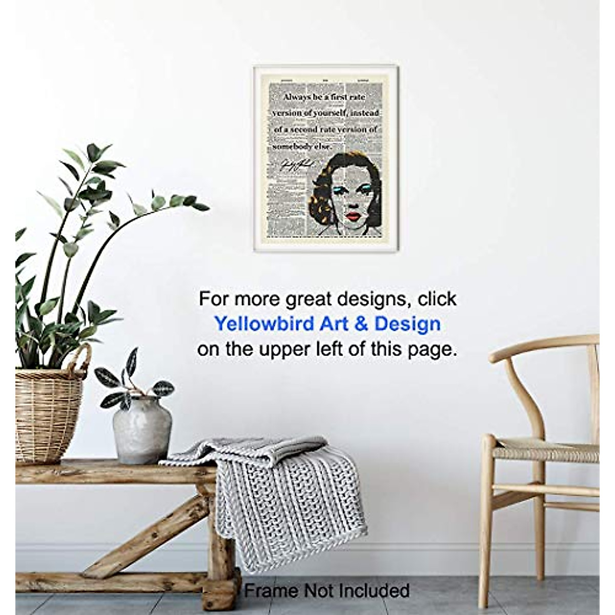 Judy Garland Inspirational Quote Upcycled Dictionary Wall Art Poster Print - Great Motivational Gift for Women, Wizard of Oz Fans - Contemporary Modern Pop Art Home and Office Decor, 8x10 Photo