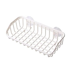 Vepoty Shower Basket with Suction Cups, No Drilling Bathroom Shelf Organizer Shower Caddy Storage Holder Kitchen Accessories