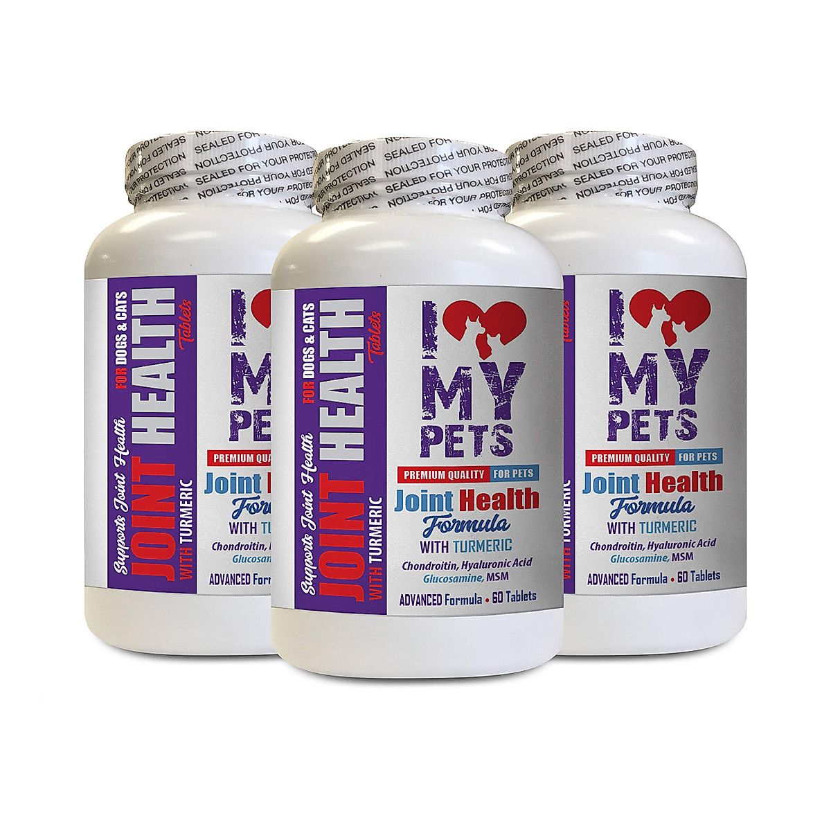 cat Joint Supplement Chews - Pets Joint Health with Turmeric - Premium Ingredients - Healthy - Turmeric cat - 3 Bottles (180 Treats)