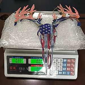 Patriotic Day Flag Style Metal Mountain in Deer Independence Art European American Home Decor Wedding Bling Decorations Independence Day 4th of July American Flag Decor USA Holiday Decoration