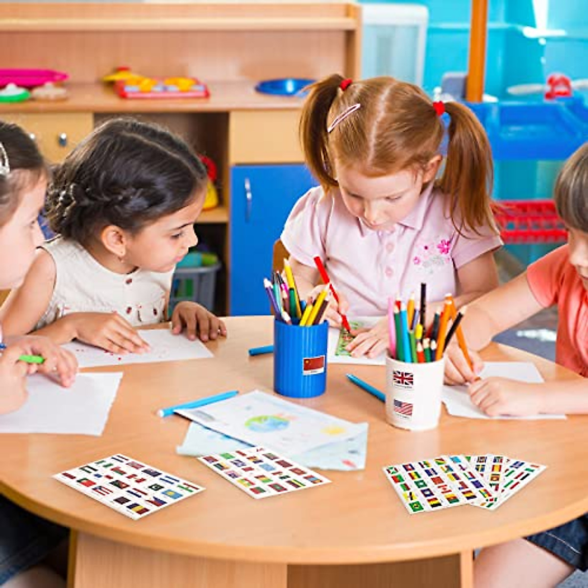 960 Pieces World Flag Stickers Country Stickers Flags of The World Stickers National Flag Stickers 192 Small Country Flags Passport Stickers for School Travel Journal Scrapbook Planner