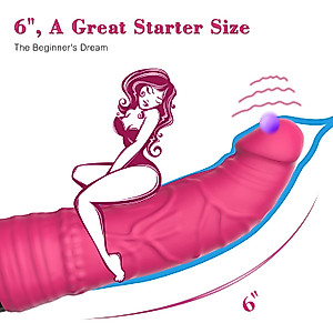 Realistic Anal Dildo Sex Toys - G Spot Vibrator Dildos for Sex Women Realistic, Hafobok Juguetes Sexuales Consoladores Vibradores para Mujer & Hombres, Adult Toys for Men & Couples, Rose