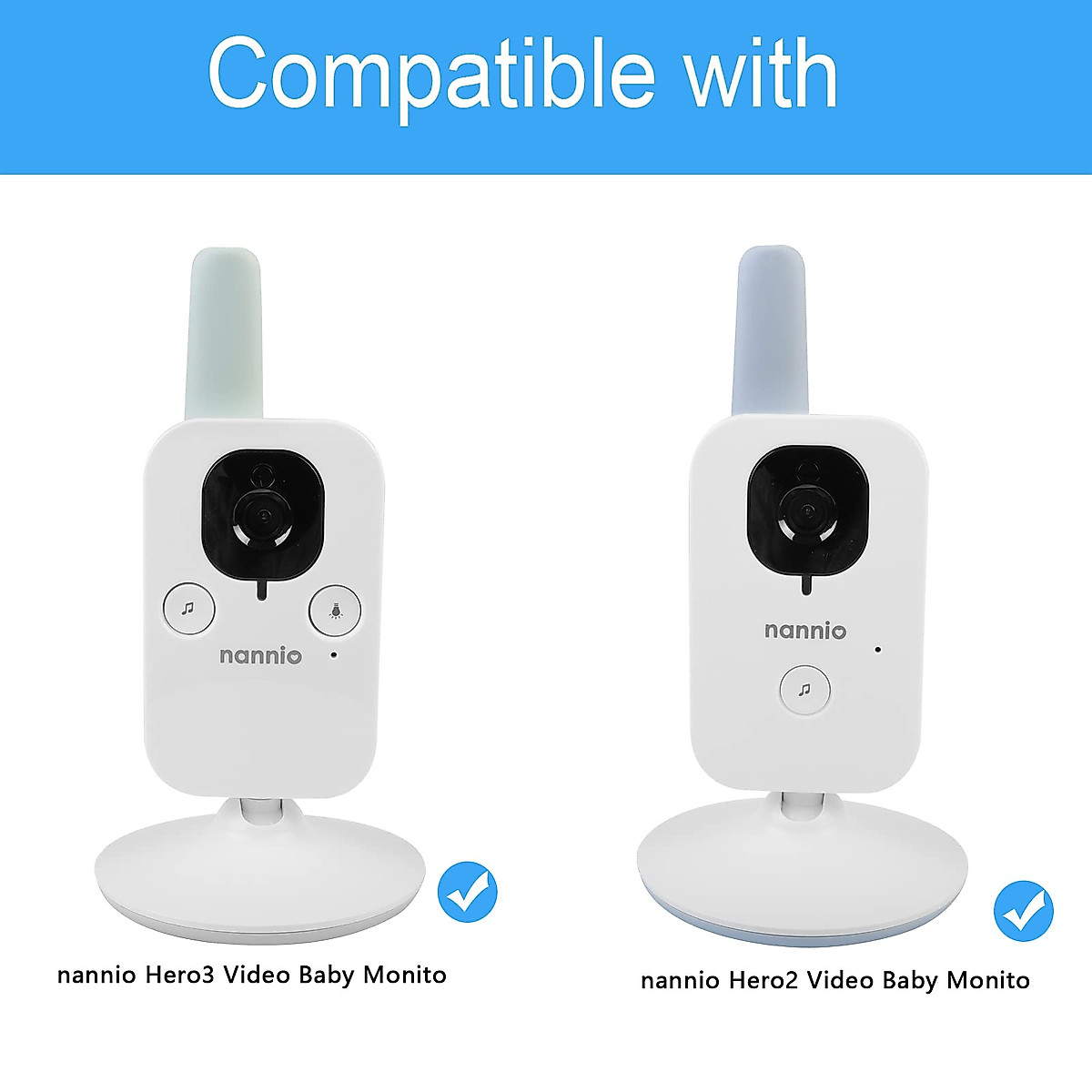 HOLACA Baby Monitor Flexible Mount Crib Mount for nannio Hero2 Hero3 Video Baby Monitor Philips Avent SCD843/37 - Twist Versatile Mounting Kit for nannio Baby Monitor