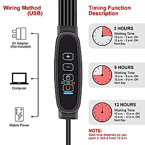 OBUXXIE Seed Starter Tray with Grow Light - 5Pcs Seed Starter Kit with Adjustable Brightness & Humidity for Indoor Seed Growing Germinating Propagation, 2 Meters Timing Controller (16x5 Cells)