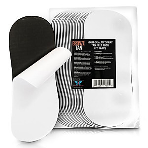 Bronze Tan Sticky Feet for Spray Tan Pads - 25 Pairs, Disposable & Hygienic Spray Tan Feet Pads - Ideal for Sunless Tan, Self-Tanning at Home or Salon - Non-Slip, Eco-Friendly - Ultimate Spray Tan