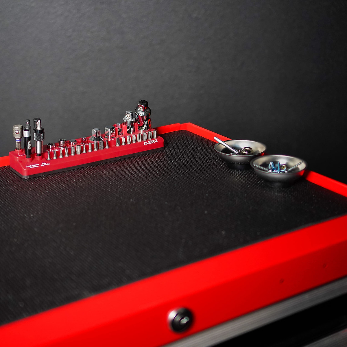 ABN Tool Drawer Liner Non Slip Tool Box Liner - Bulk Rubber Shelf Liner Roll Black Shelf Liner Non Adhesive, 16in x 16ft