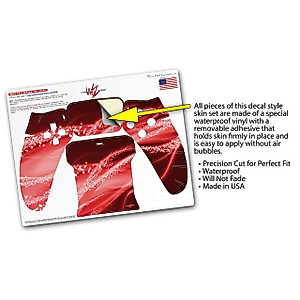 WraptorSkinz Skin Wrap compatible with Sony PS5 DualSense Controller Mystic Vortex Red (CONTROLLER NOT INCLUDED)