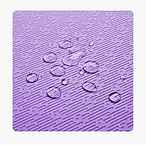 Hatha Yoga Extra Thick TPE Yoga Mat - 72"x 32" Thickness 1/2 Inch -Eco Friendly SGS Certified - With High Density Anti-Tear Exercise Mats For Home Gym Travel & Floor Outside(Purple/Green)…