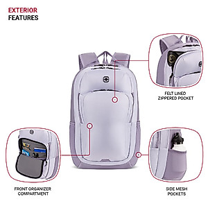 SwissGear 8171 Laptop Backpack, Lavender/Light Purple, 18.5 Inches