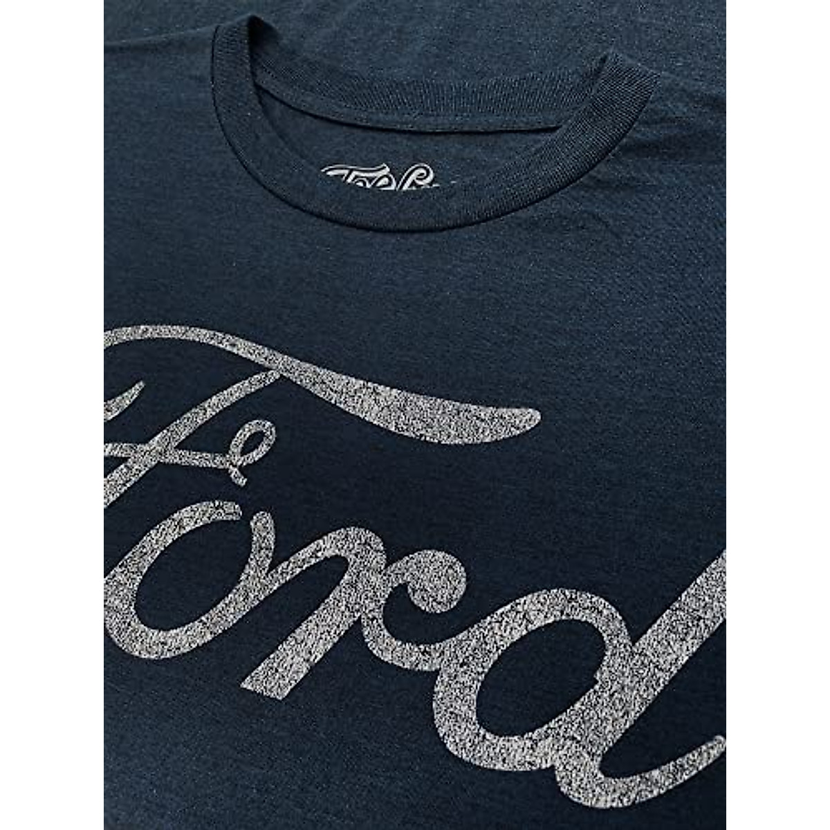 Ford Signature T-Shirt | Soft Touch Fabric-Large Navy Heather