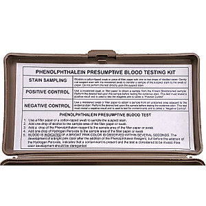 Phenolphthalein Presumptive Blood Test Kit