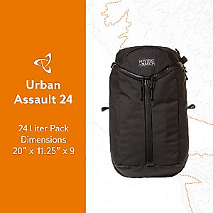 Mystery Ranch Urban Assault 24 Backpack - Military Inspired Rucksacks, Black, 24L