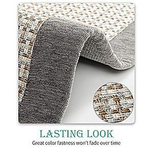 AMOAMI Kitchen Rugs and Mats Non Skid Washable, Absorbent Rug for Kitchen, Large Kitchen Floor Mats for in Front of Sink, 2 PCS Set 20"x32"+20"x48"