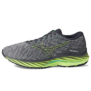 Mizuno Men's Wave Rider 26 | Neutral Running Shoe | Ultimte Grey/Neo Lime | US 10.5